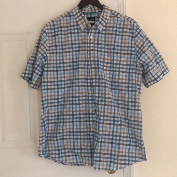 Basic Editions | Shirts | Short Sleeve Button Up | Poshmark